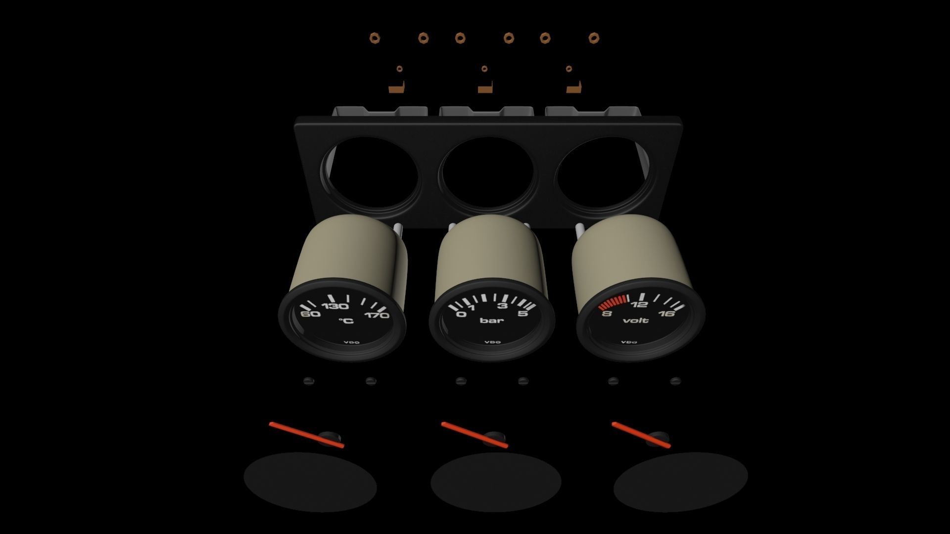 VDO Gauges 3D model | CGTrader