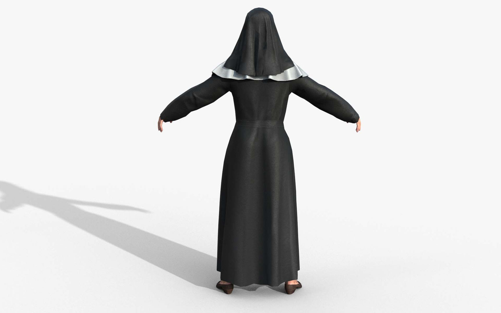 3D model Nun sister VR / AR / low-poly | CGTrader
