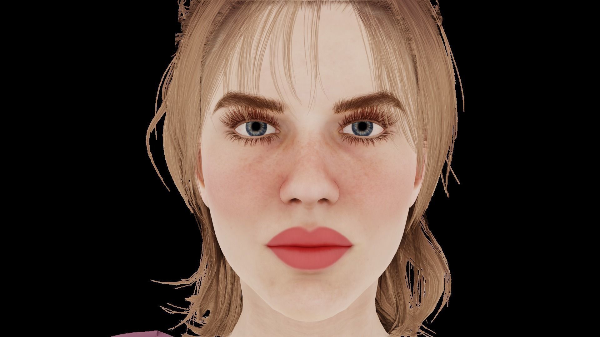 animated Female character in a dress 3D model animated rigged | CGTrader