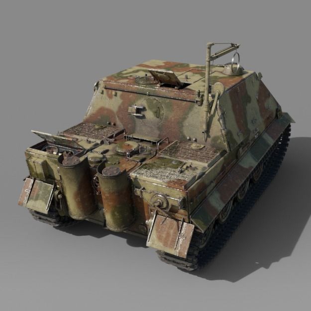 Sturmtiger tank with ammo free 3D model | CGTrader