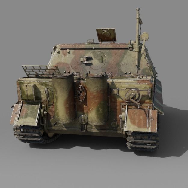 Sturmtiger tank with ammo free 3D model | CGTrader