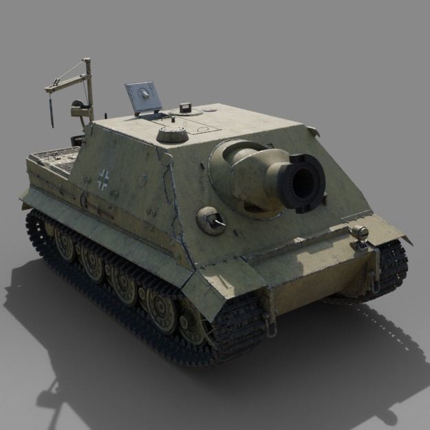 Sturmtiger tank with ammo free 3D model | CGTrader