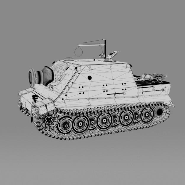 Sturmtiger tank with ammo free 3D model | CGTrader