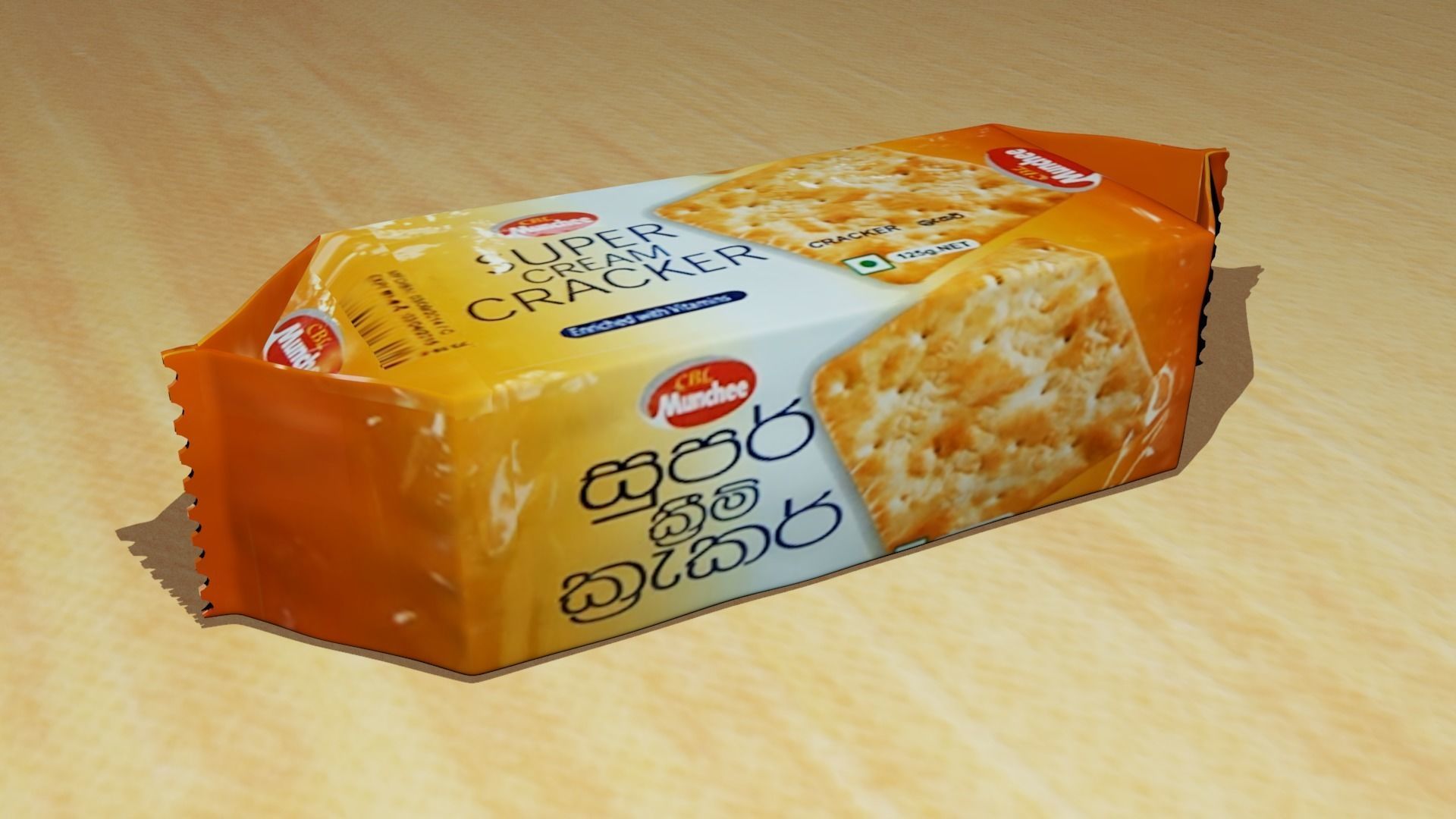 Cream Cracker Biscuit Packet free VR / AR / low-poly 3D model | CGTrader