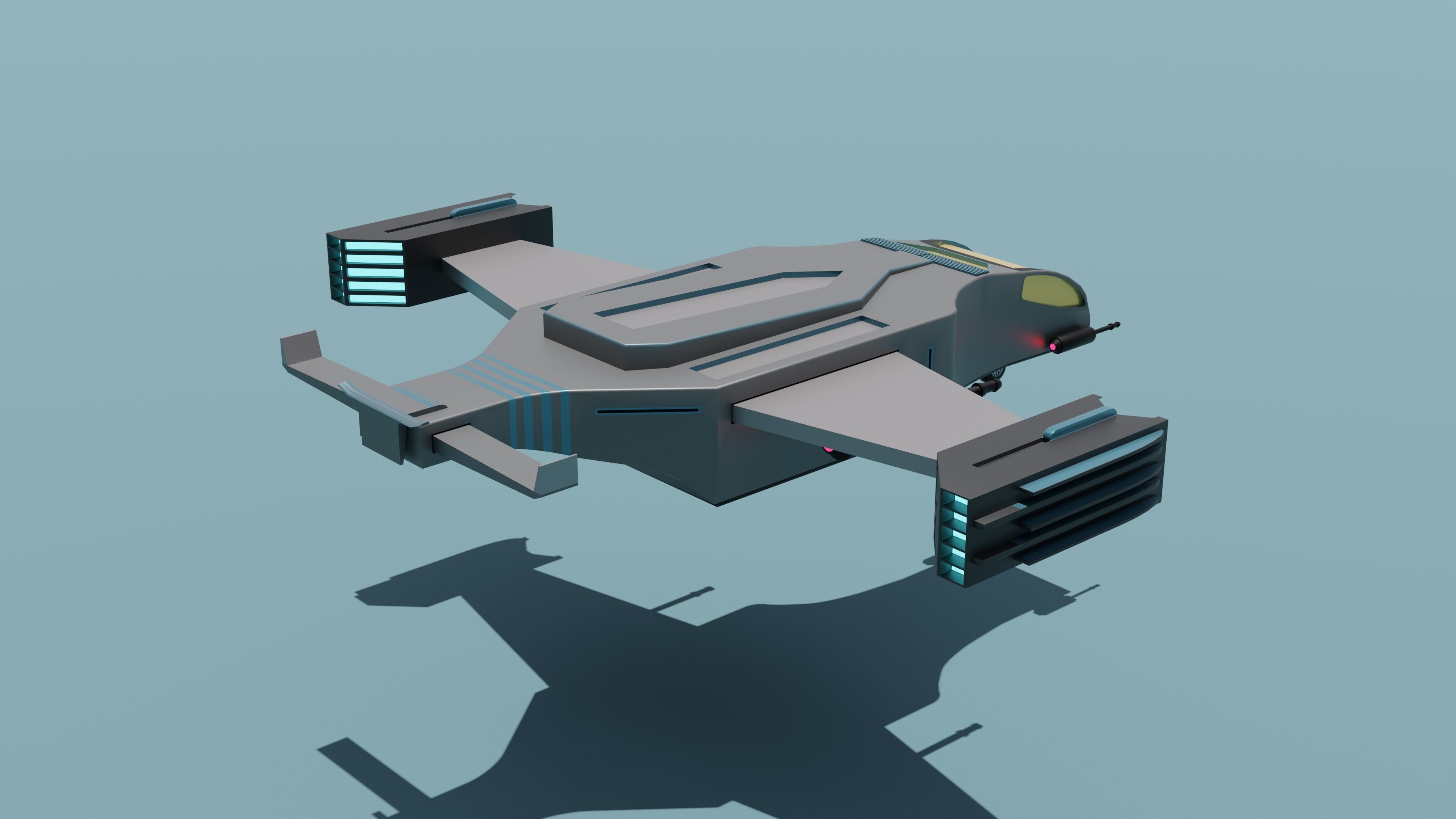 Low-poly Military Aircraft 3D model - VTOL free VR / AR / low-poly 3D ...