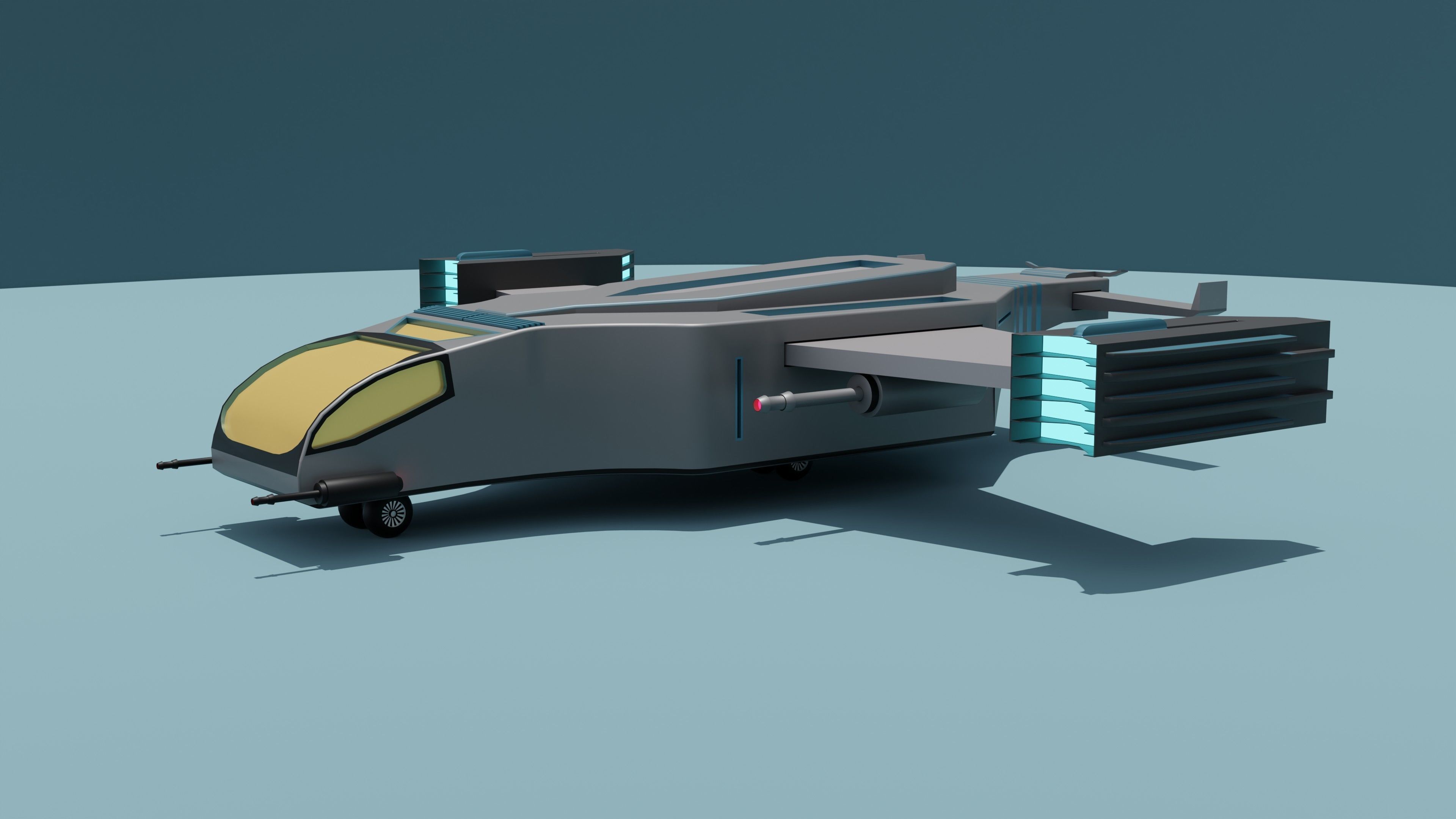Low-poly Military Aircraft 3D model - VTOL free VR / AR / low-poly 3D ...