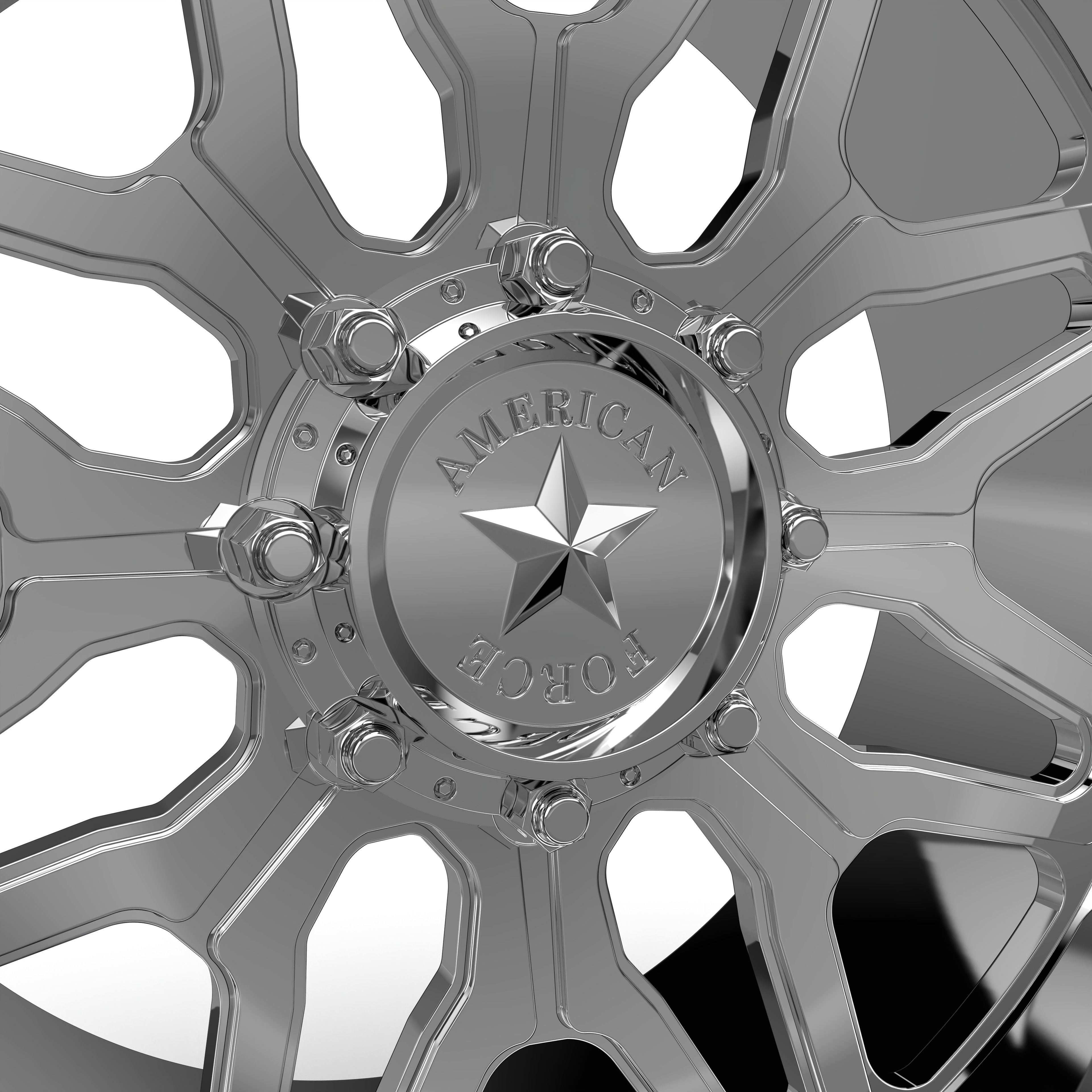 AMERICAN RACING CK01 ASSAULT CC WHEEL 3D model 3D printable | CGTrader