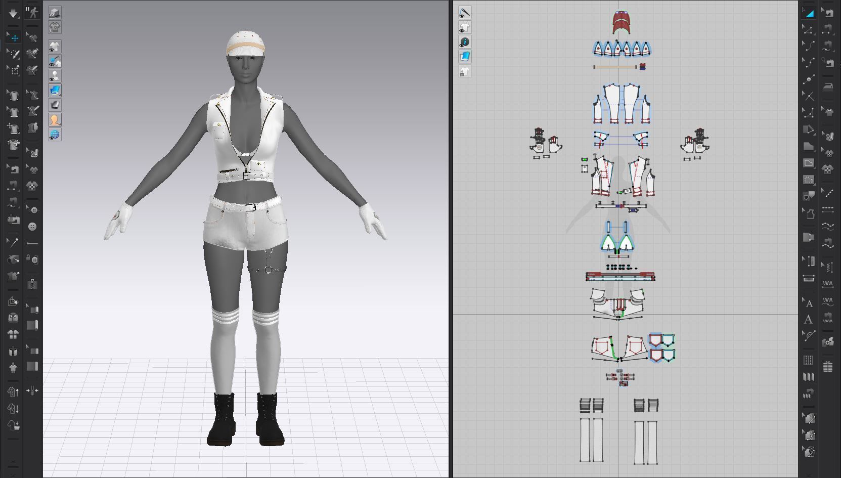 Women s 3D Character Costume Set 3D model | CGTrader