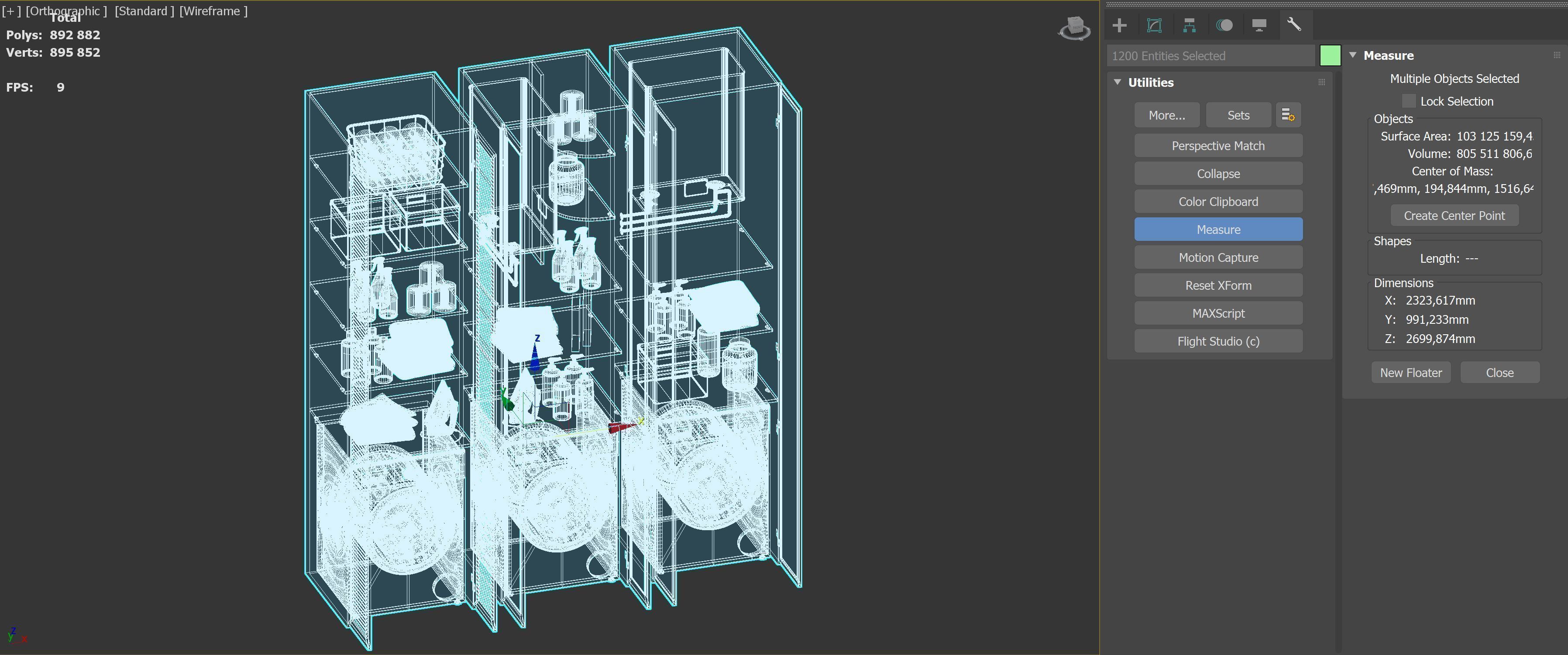 Laundry decor washing machine washing set 3D model | CGTrader