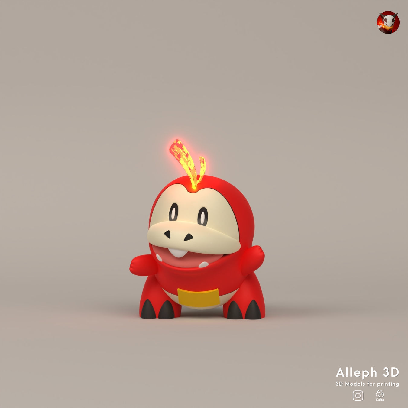 Pokemon fuecoco evolution pack 3D model 3D printable | CGTrader