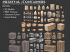 Medieval Collection Containers VR / AR / low-poly | CGTrader