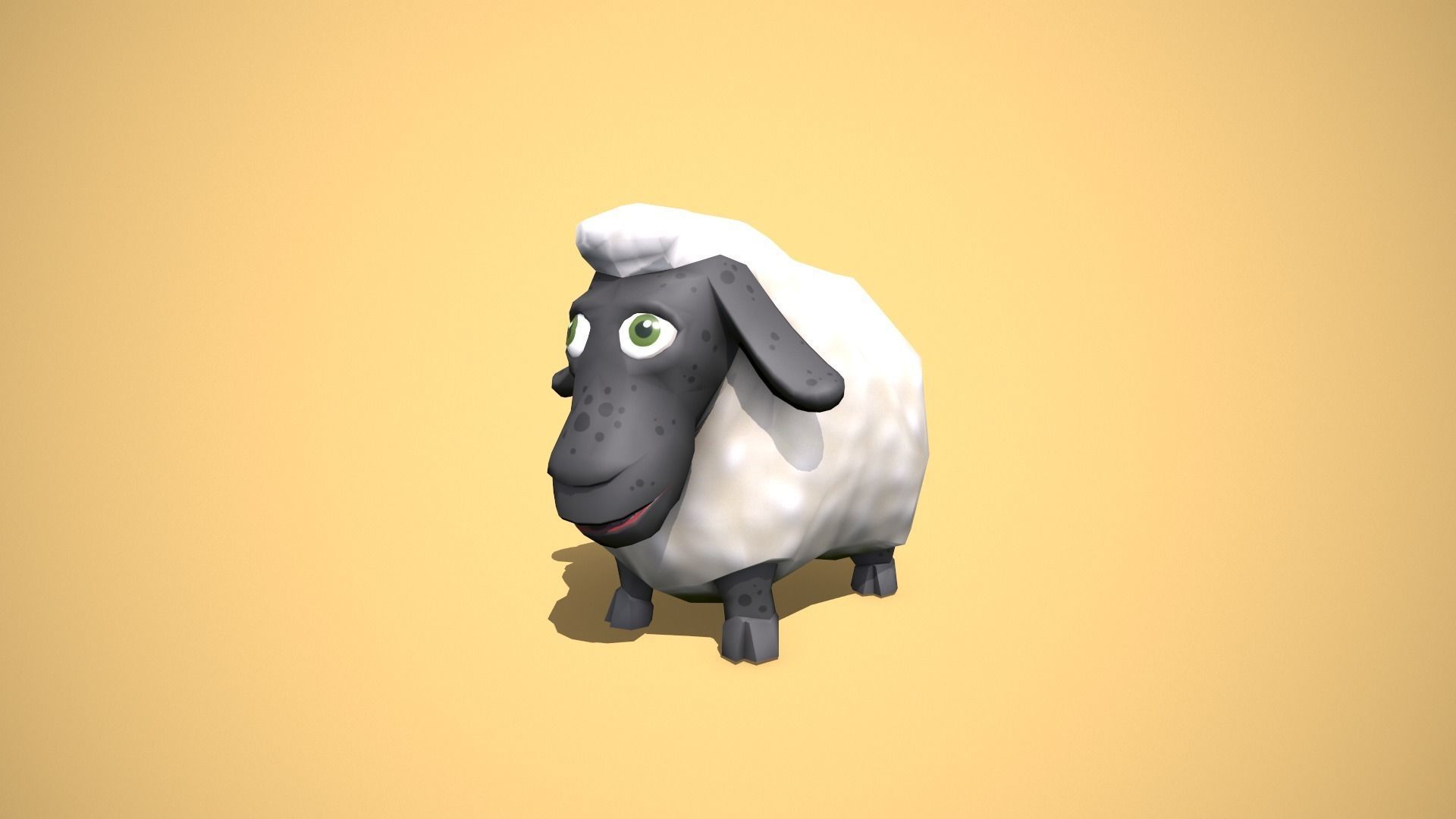 3D model Cartoon Sheep VR / AR / low-poly | CGTrader
