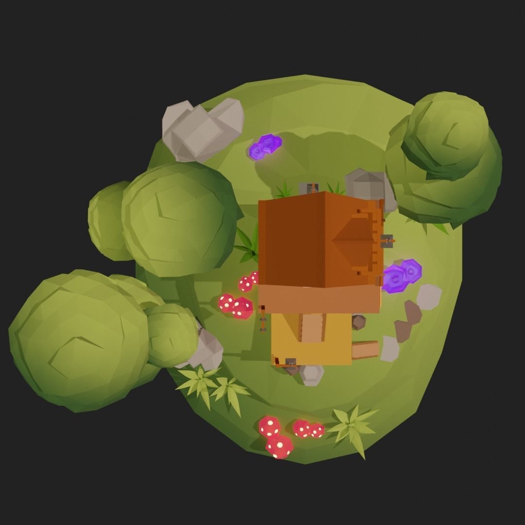 3D model Fairy House 002 VR / AR / low-poly | CGTrader