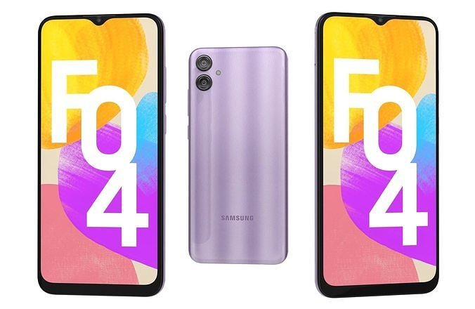 Samsung Galaxy F04 Purple 3D model | CGTrader