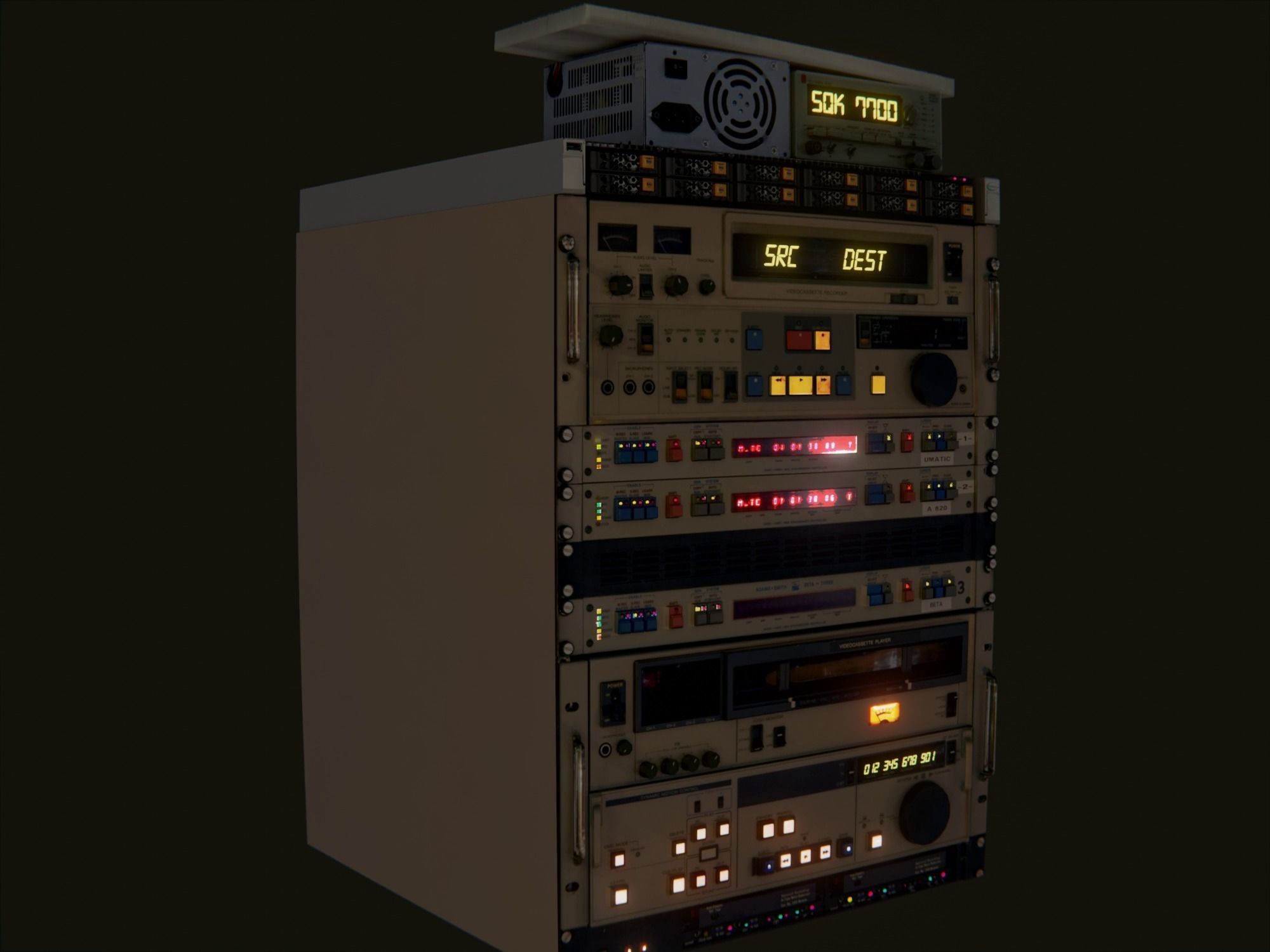 Misc 3D Computer Server Rack Assets free 3D model | CGTrader