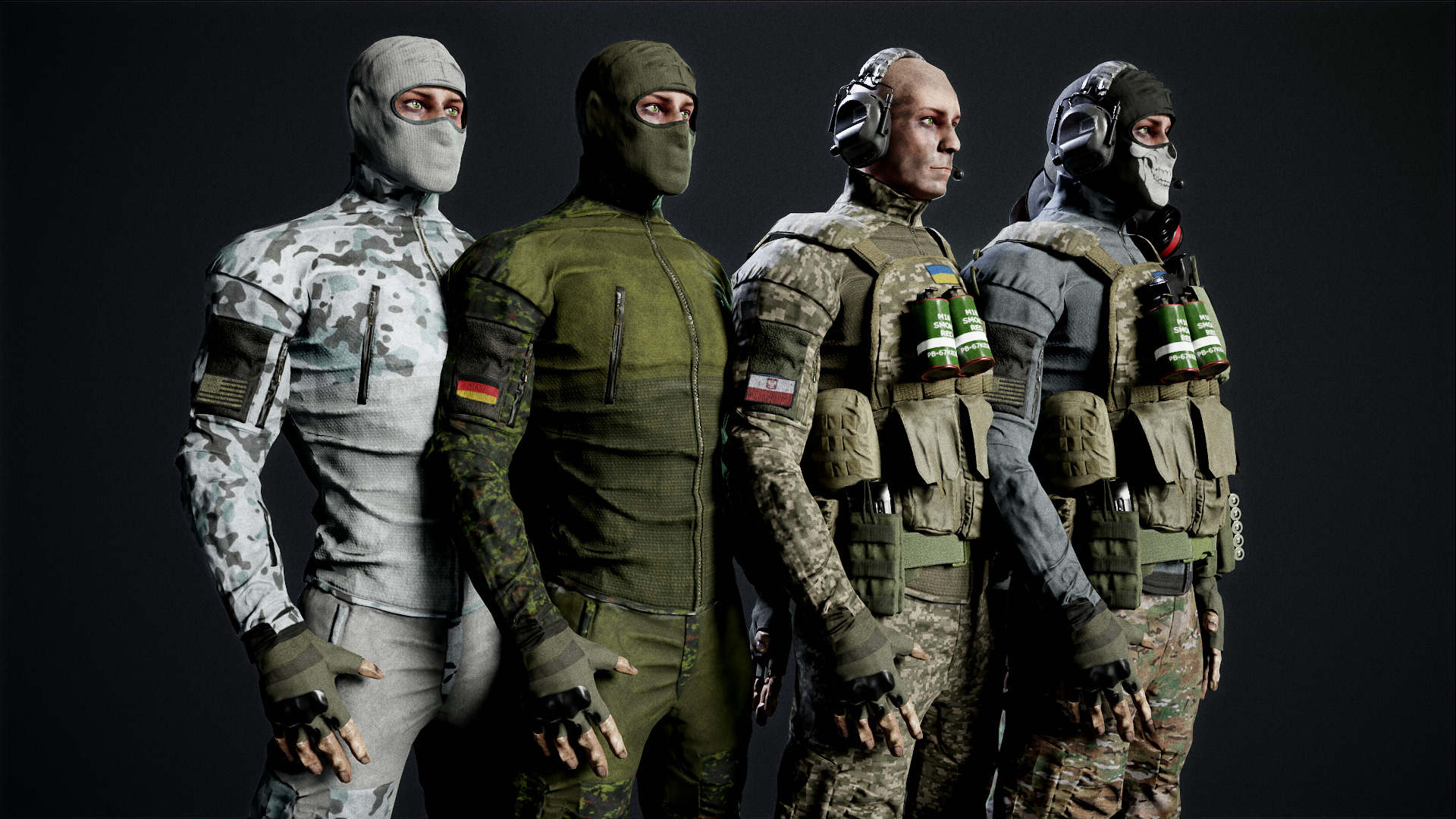 3D model Soldier GAME READY Low-poly 3D model csgo skins for ukraine VR ...