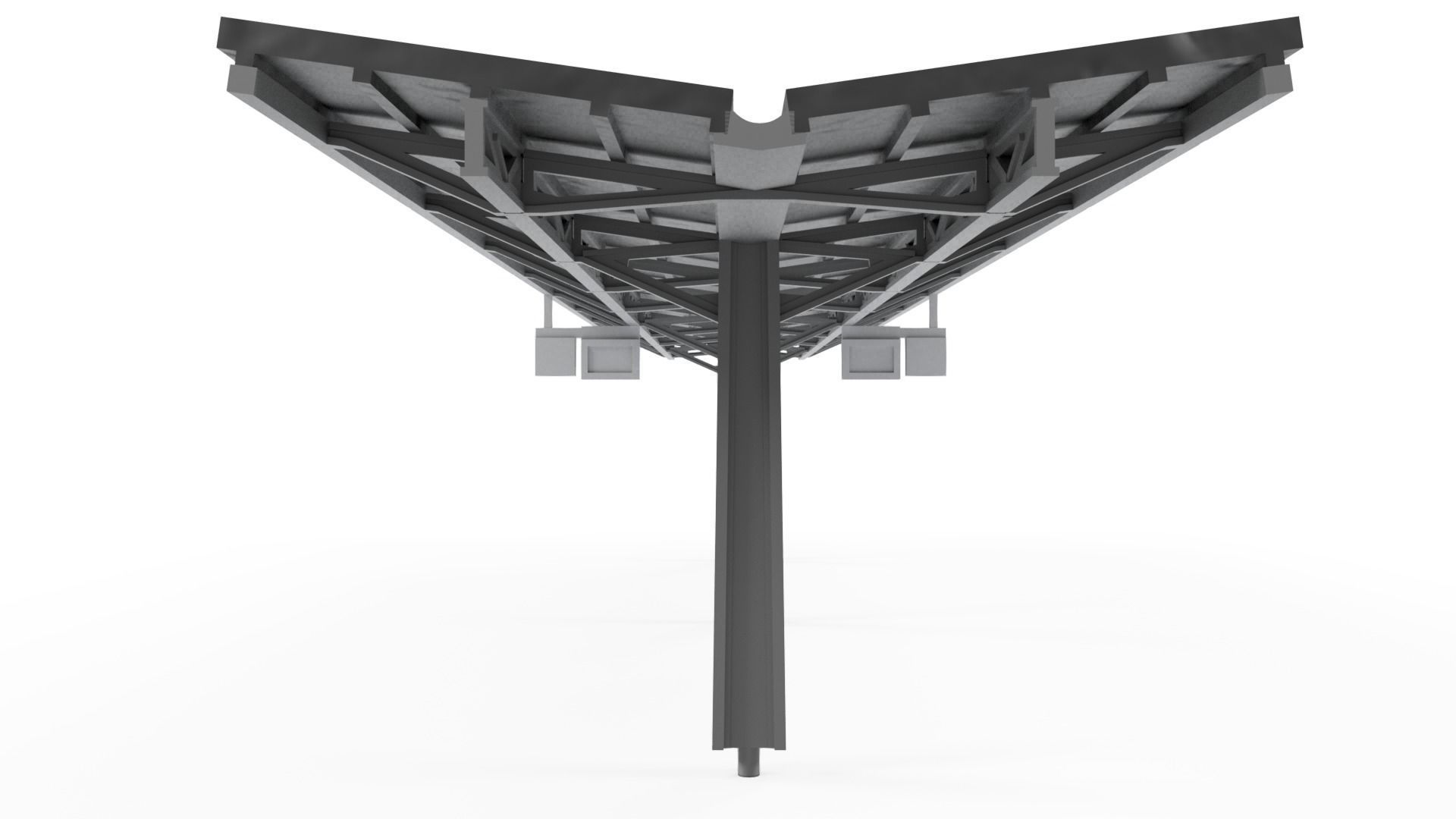 Platform canopy 1-120 scale 3D model 3D printable | CGTrader