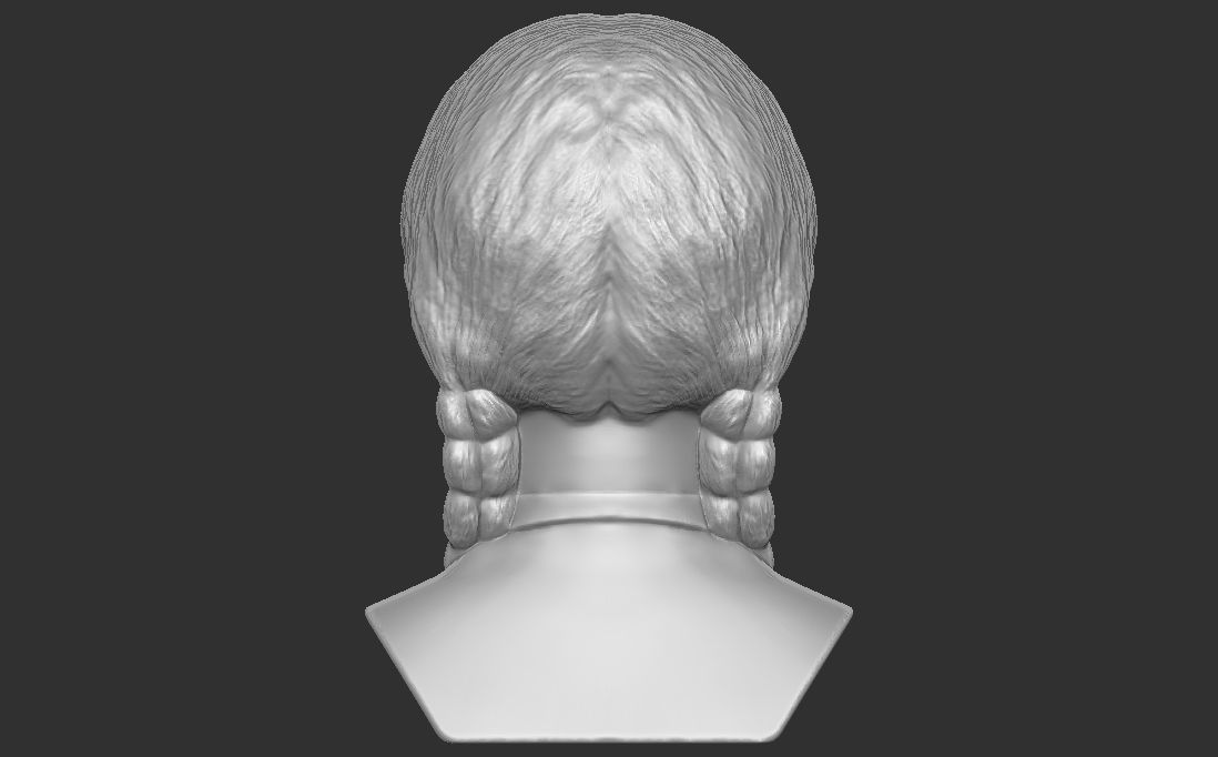 Wednesday Addams bust for 3D printing 3D model 3D printable | CGTrader