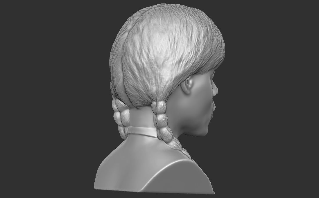 Wednesday Addams bust for 3D printing 3D model 3D printable | CGTrader