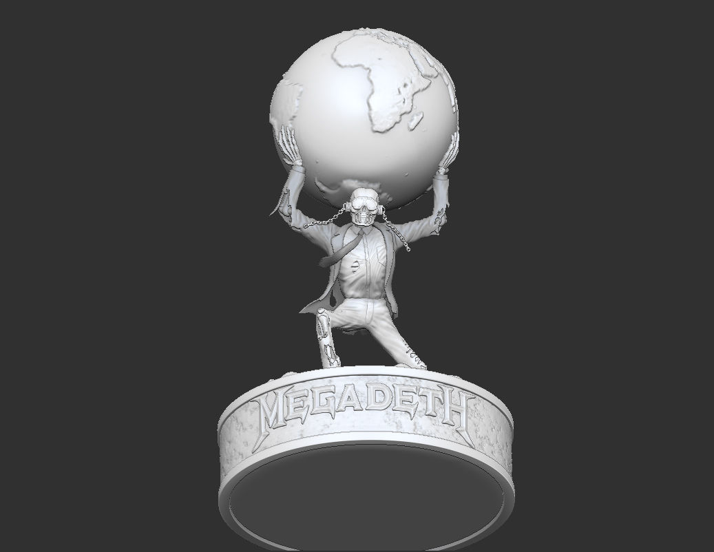 The Rattlehead Megadeth maskot 3D model 3D printable | CGTrader