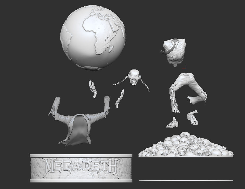 The Rattlehead Megadeth maskot 3D model 3D printable | CGTrader