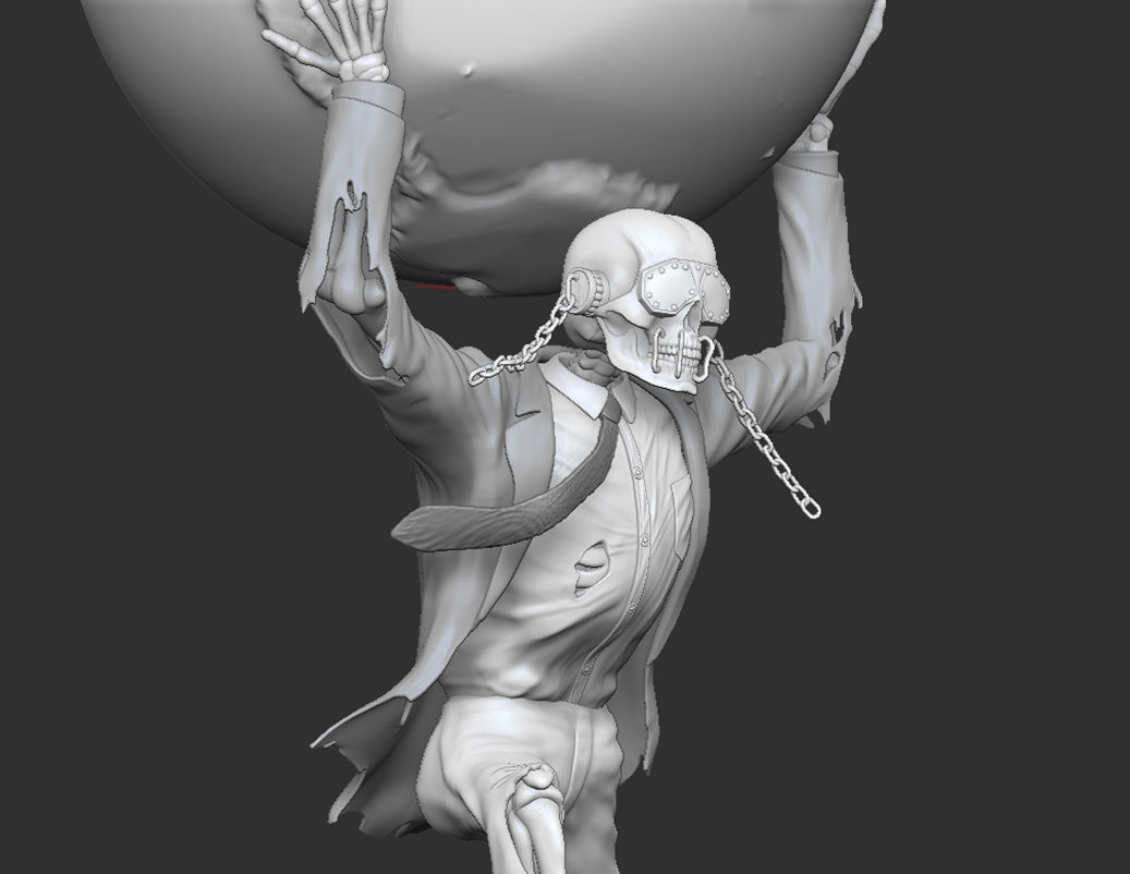 The Rattlehead Megadeth maskot 3D model 3D printable | CGTrader