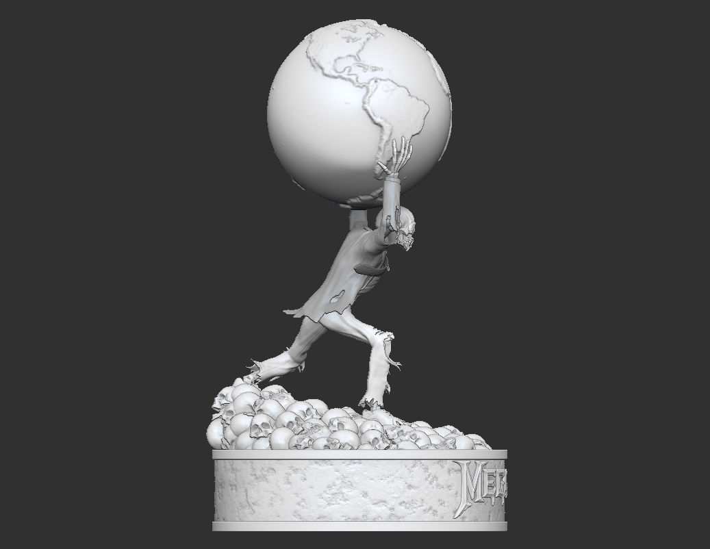 The Rattlehead Megadeth maskot 3D model 3D printable | CGTrader