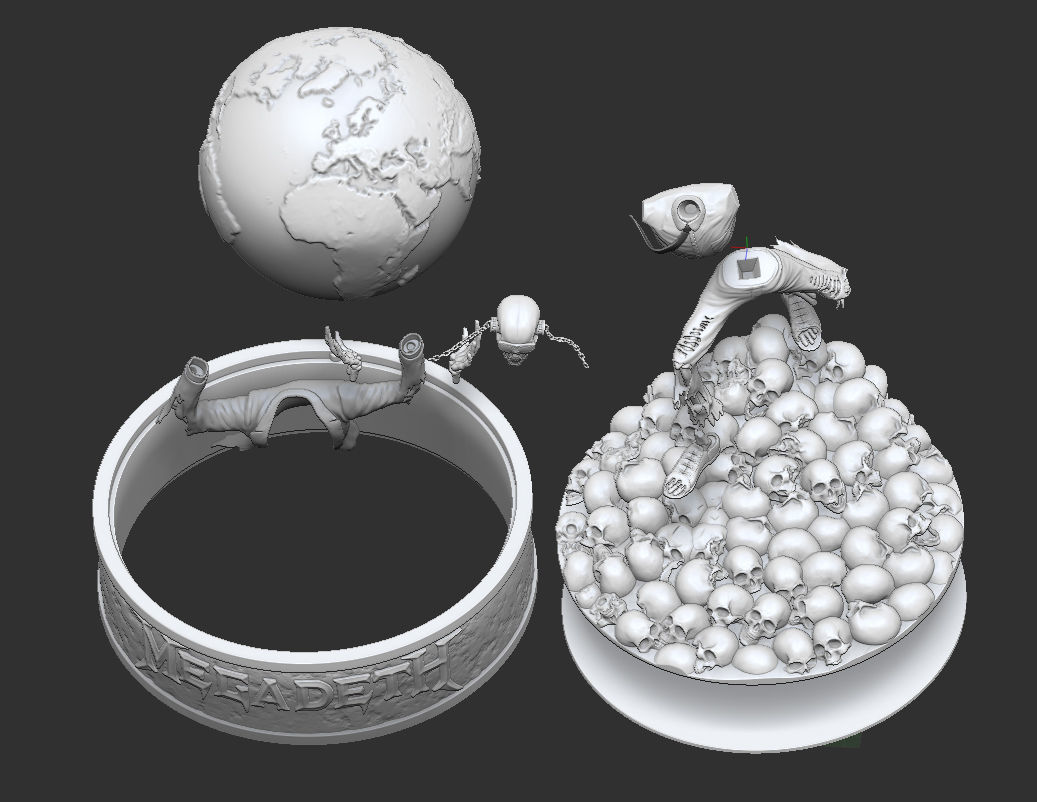 The Rattlehead Megadeth maskot 3D model 3D printable | CGTrader