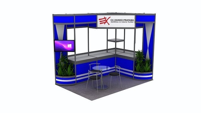 booth exhibition 3D model | CGTrader