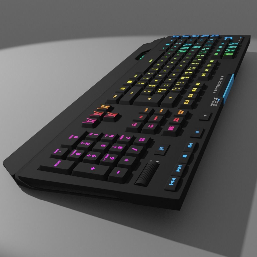 3D model Computer Keyboard Low Poly VR / AR / low-poly | CGTrader