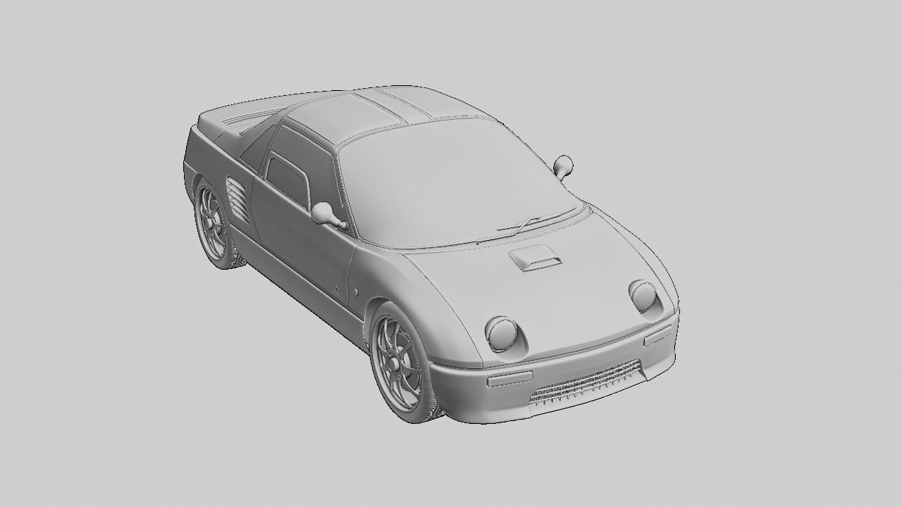 Mazda Autozam Az-1 Car 3d Model free 3D model | CGTrader
