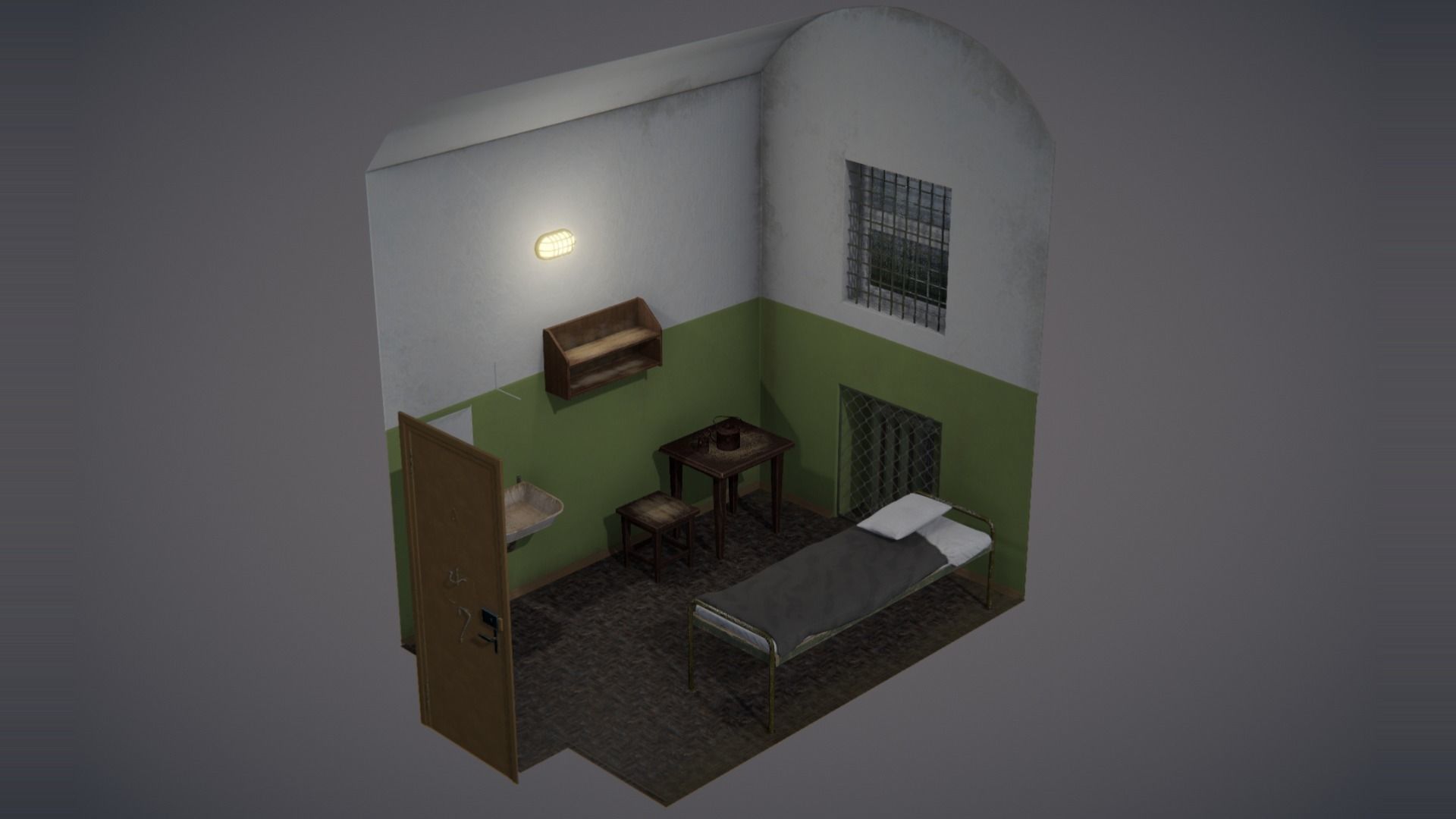 3D model Soviet Prison Cells VR / AR / low-poly | CGTrader
