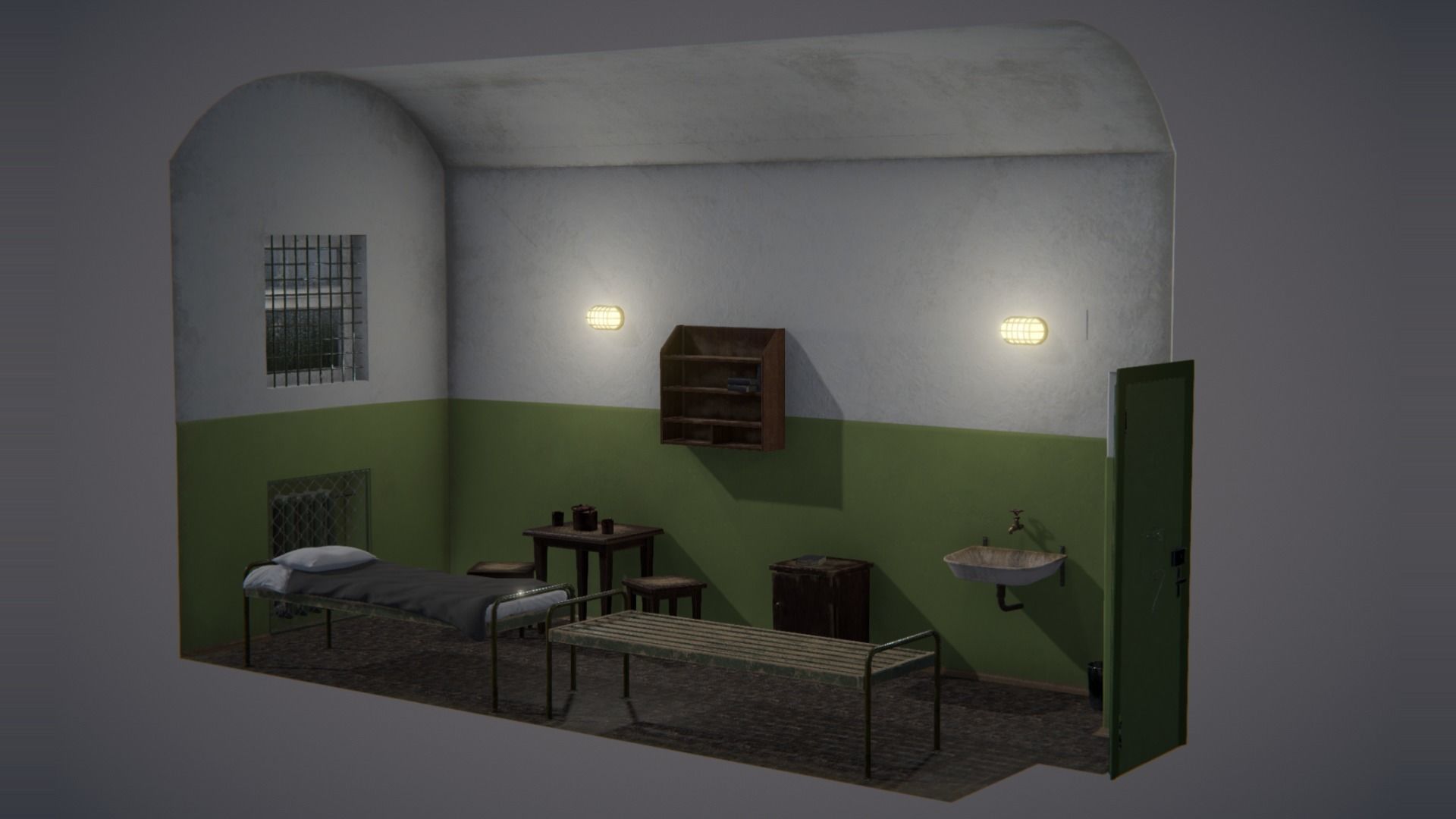 3D model Soviet Prison Cells VR / AR / low-poly | CGTrader
