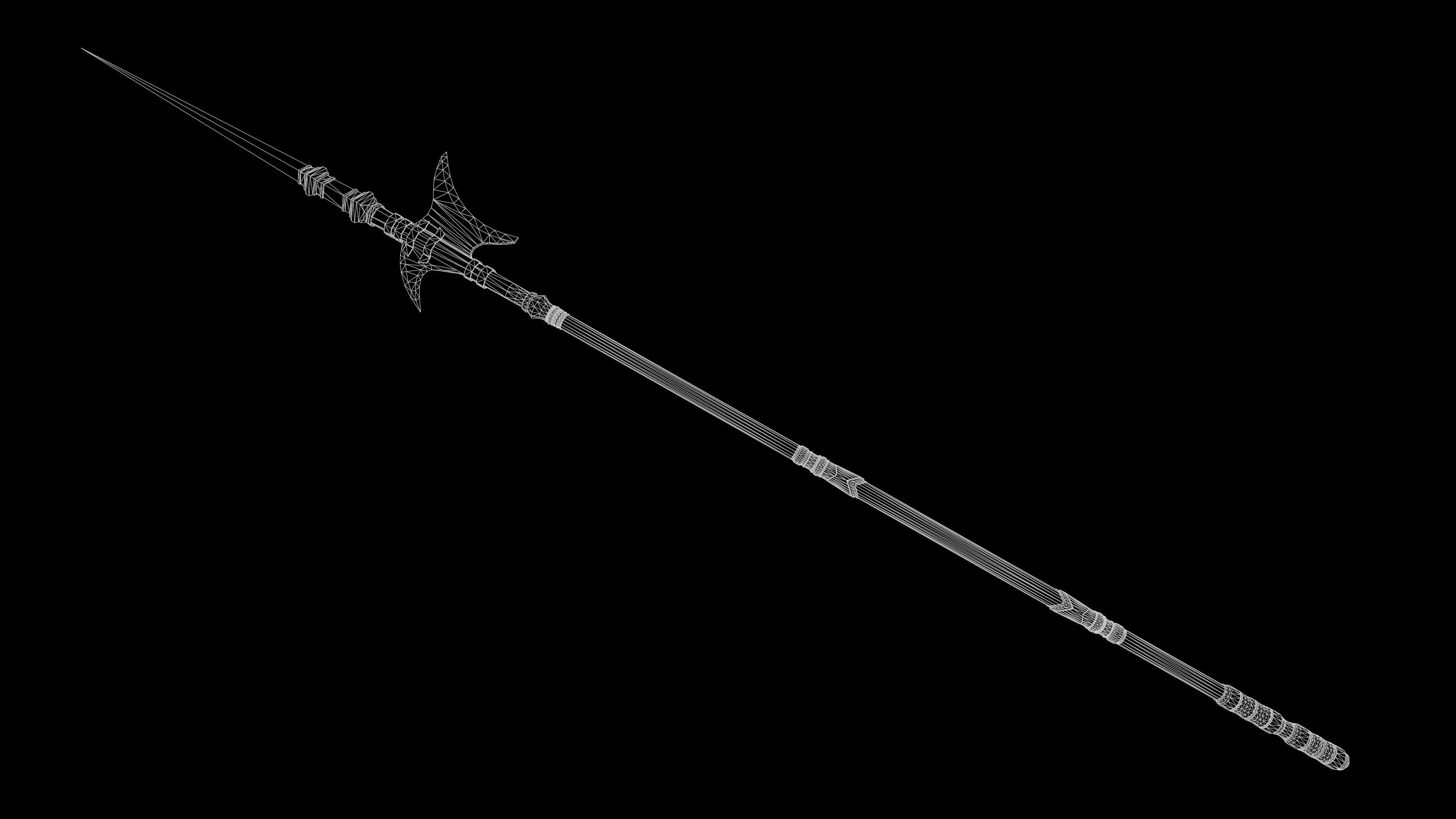 3D model Medieval Halberd Melee Weapon VR / AR / low-poly | CGTrader