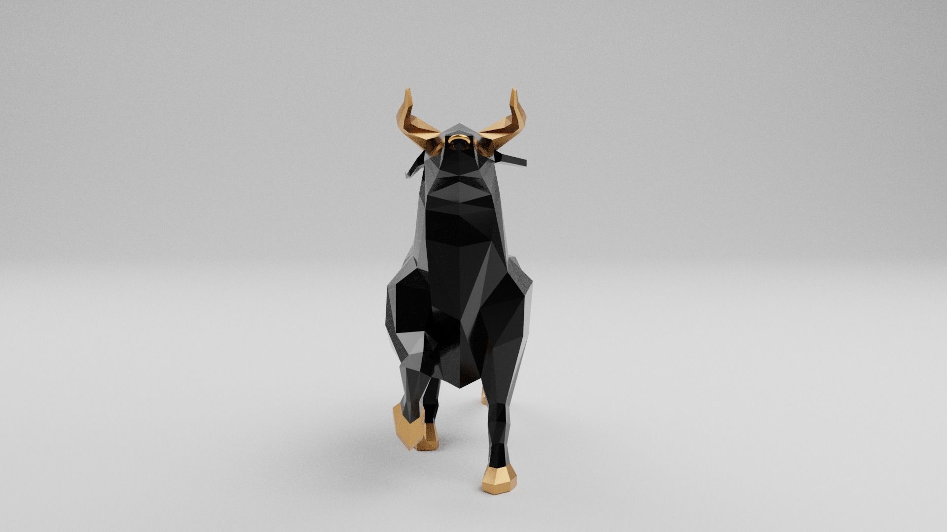 Geometric Bull 3D model | CGTrader