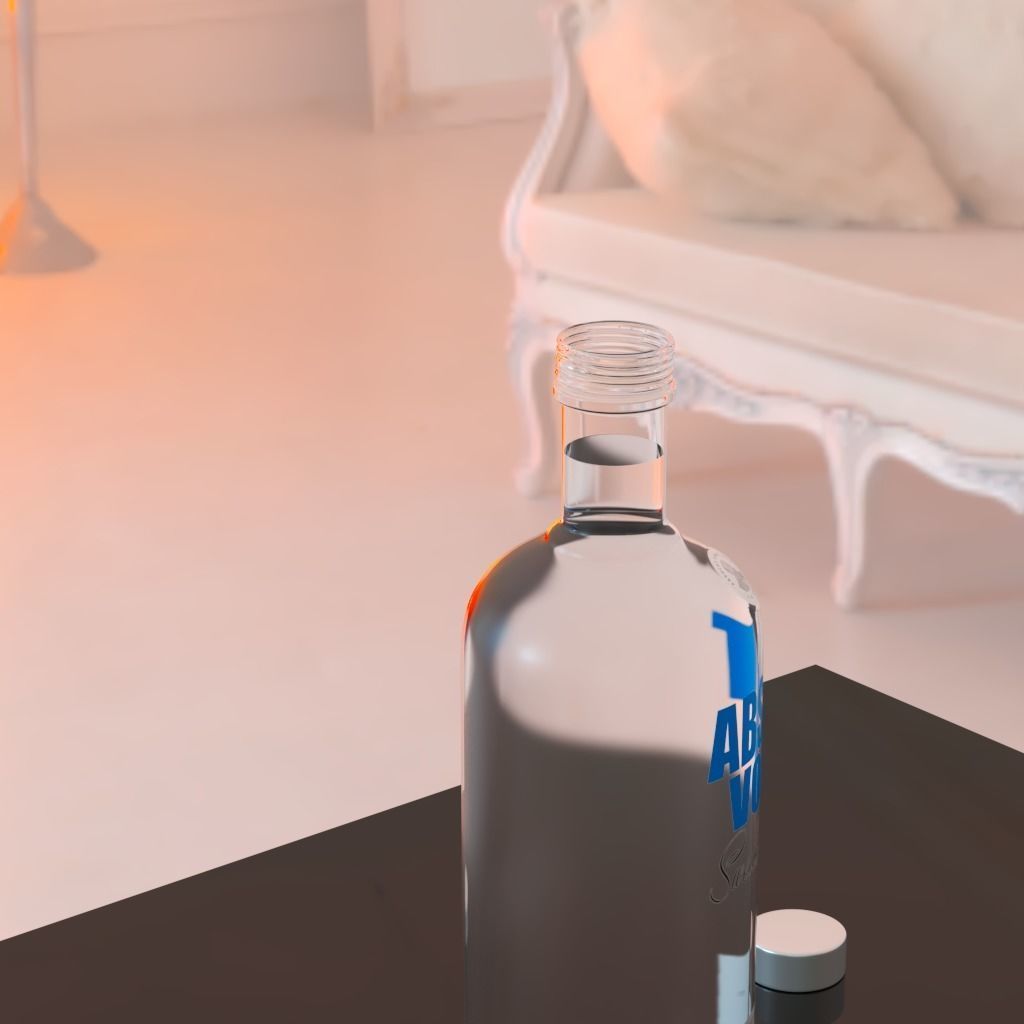 3D model Absolut Vodka 3D Model VR / AR / low-poly | CGTrader