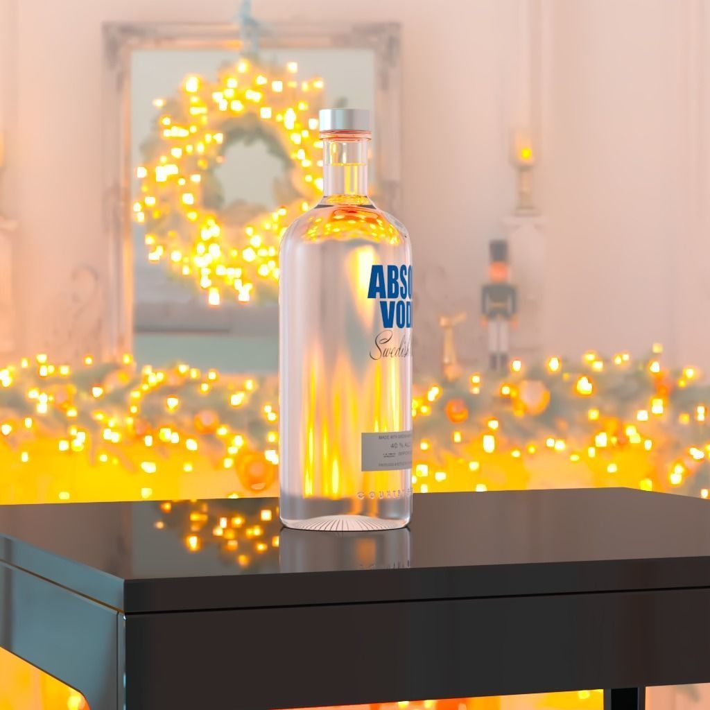 3D model Absolut Vodka 3D Model VR / AR / low-poly | CGTrader