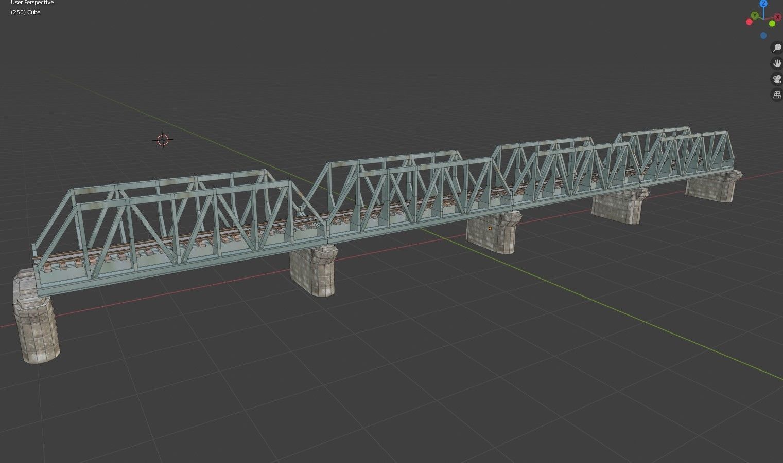 Old railway frame bridge 3D model | CGTrader