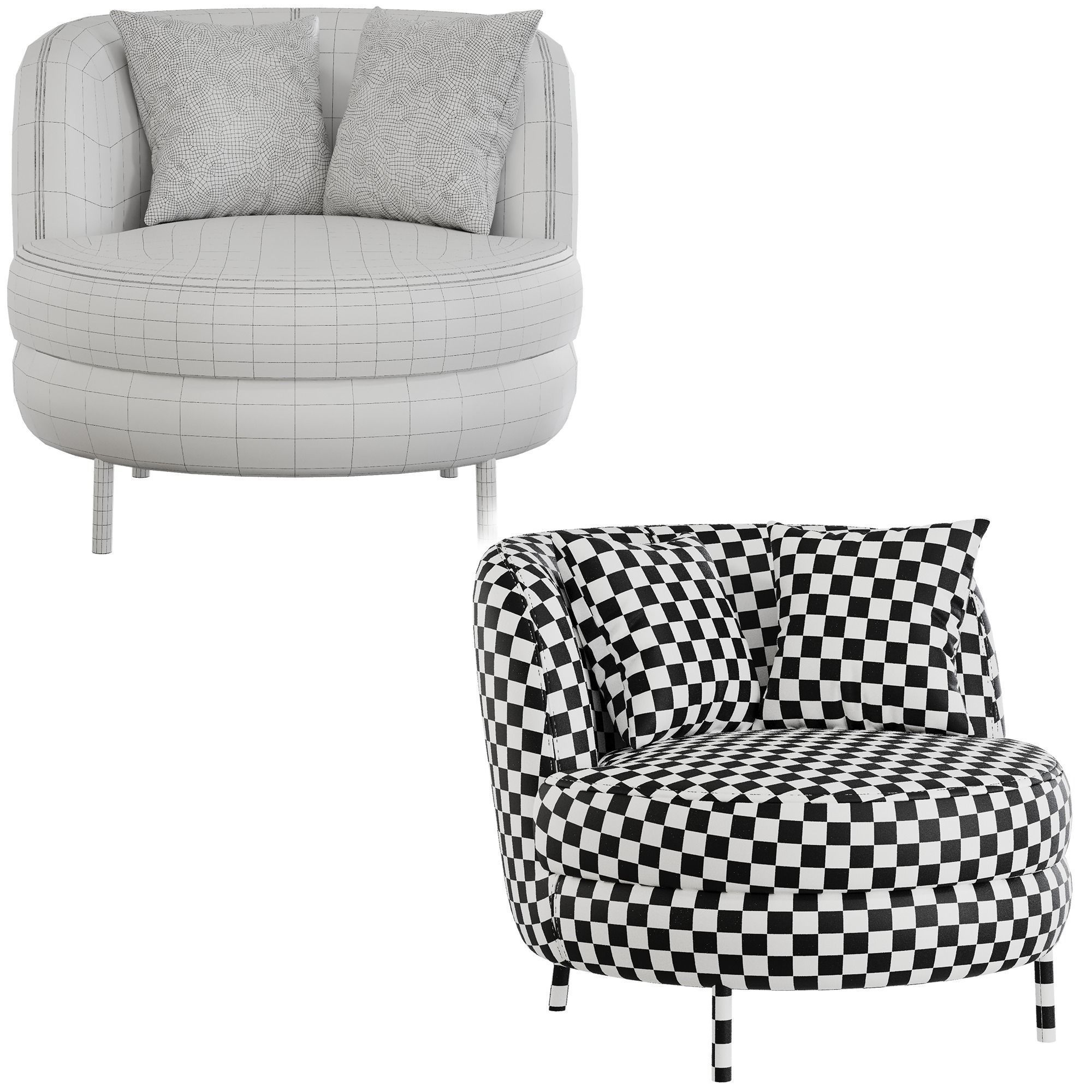 3D model FH 7234 Luxury Sofa Set VR / AR / low-poly | CGTrader