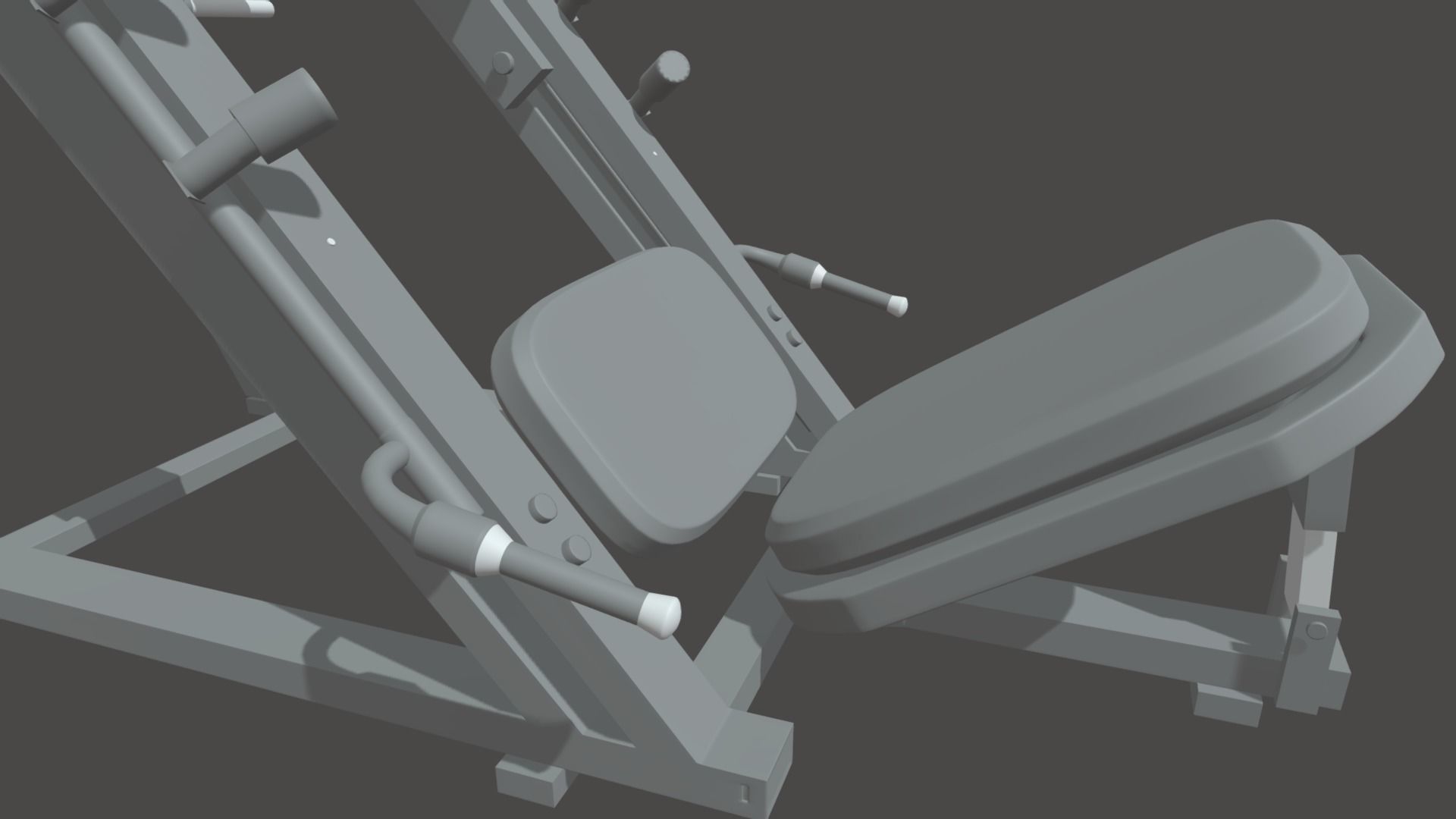 3D model Low Poly Leg Press VR / AR / low-poly | CGTrader