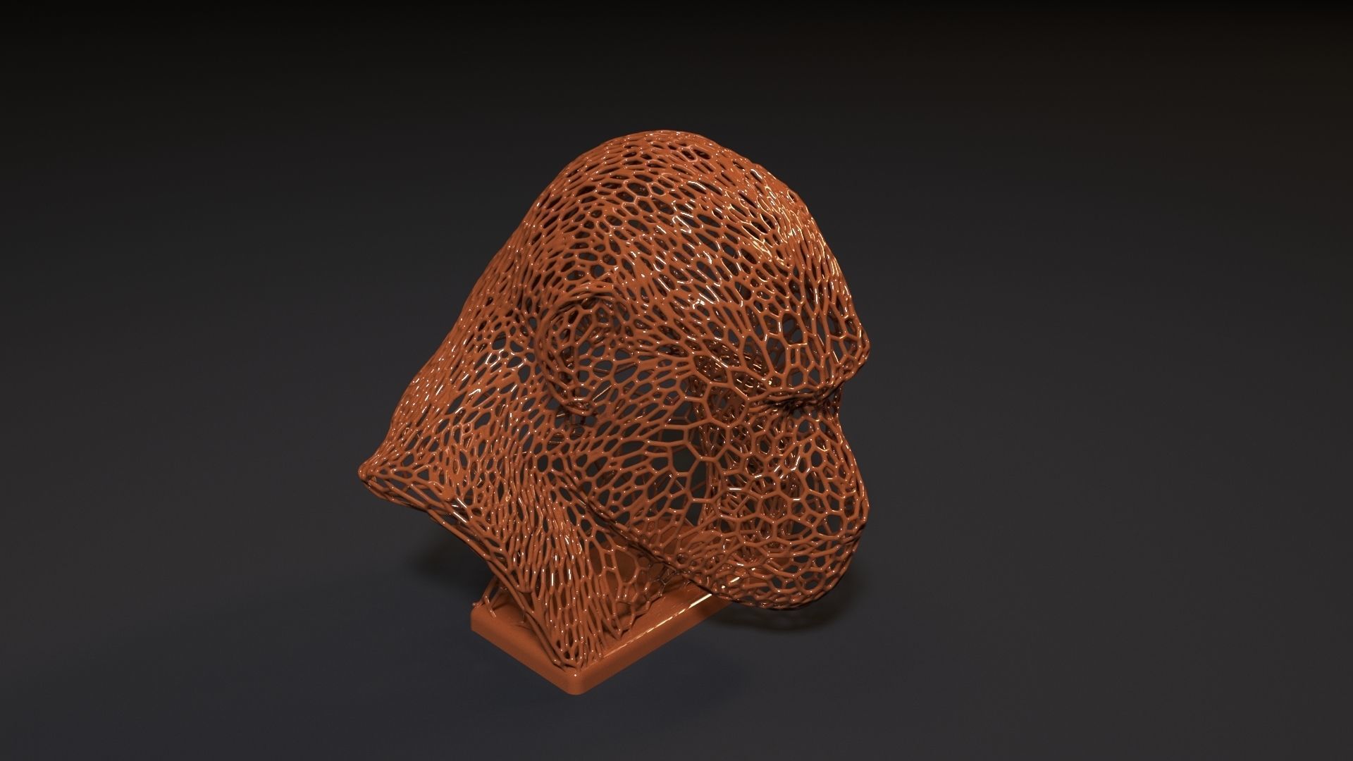 Monkey bust 3D model 3D printable | CGTrader