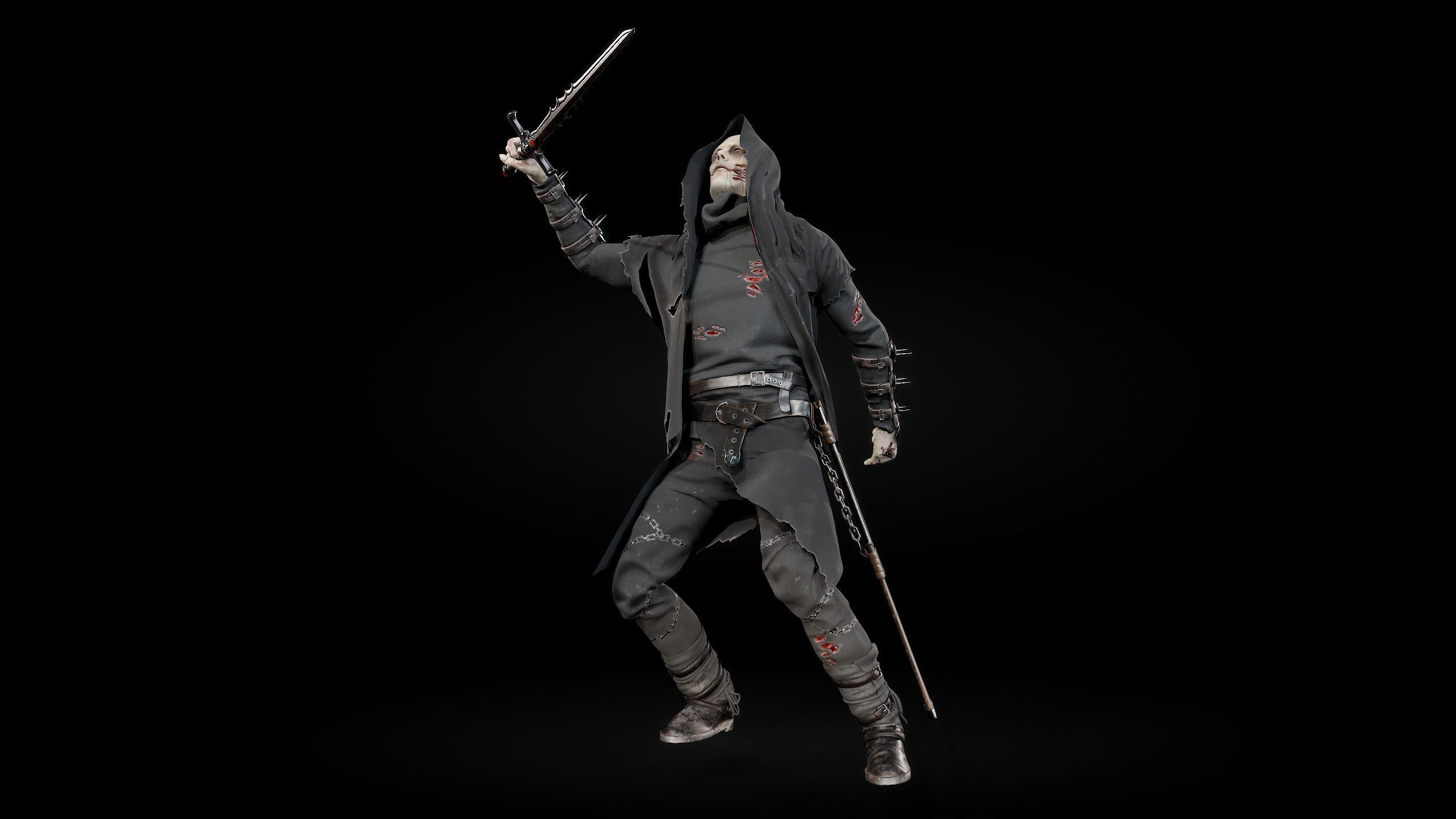 3D model Death with a sword VR / AR / low-poly | CGTrader