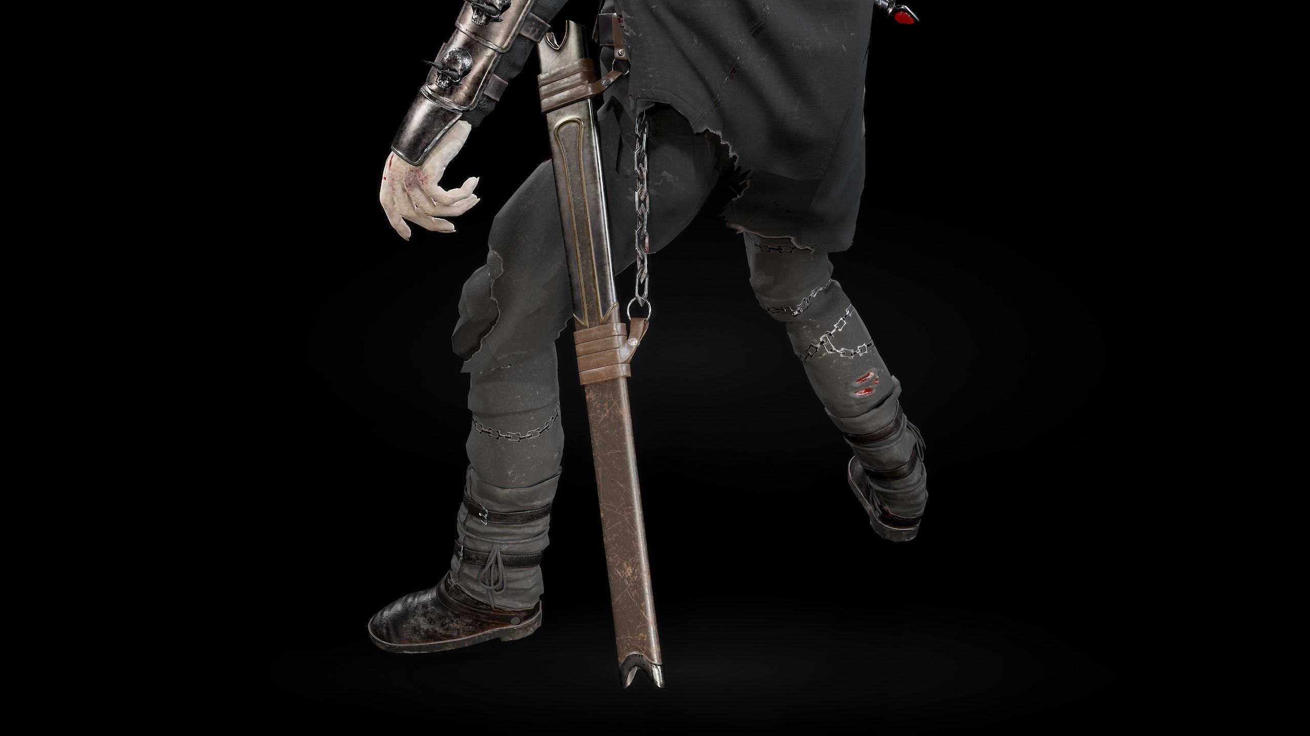 3D model Death with a sword VR / AR / low-poly | CGTrader