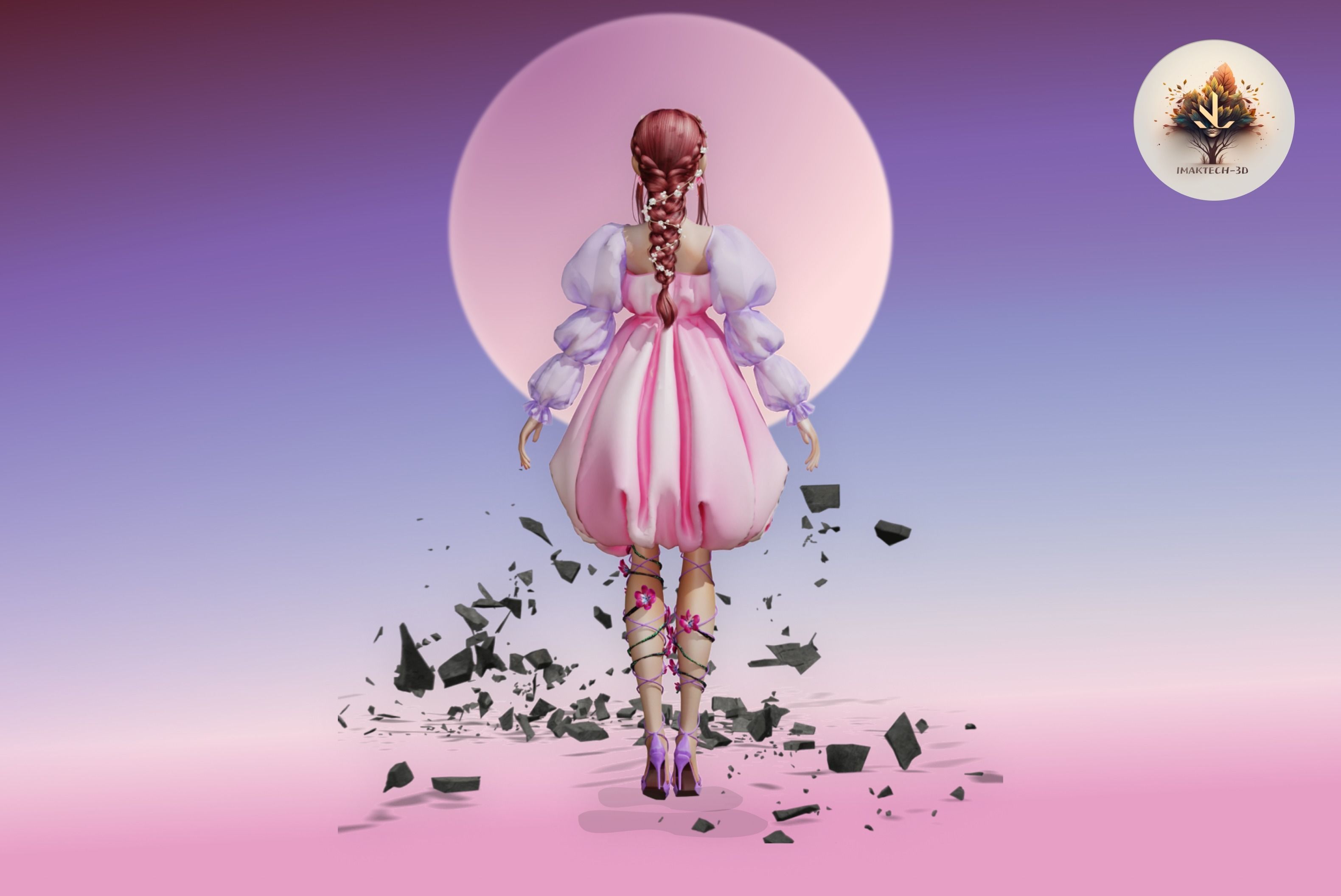 3D model Rigged and Animated Fairy Girl Perfect for High-Quality ...
