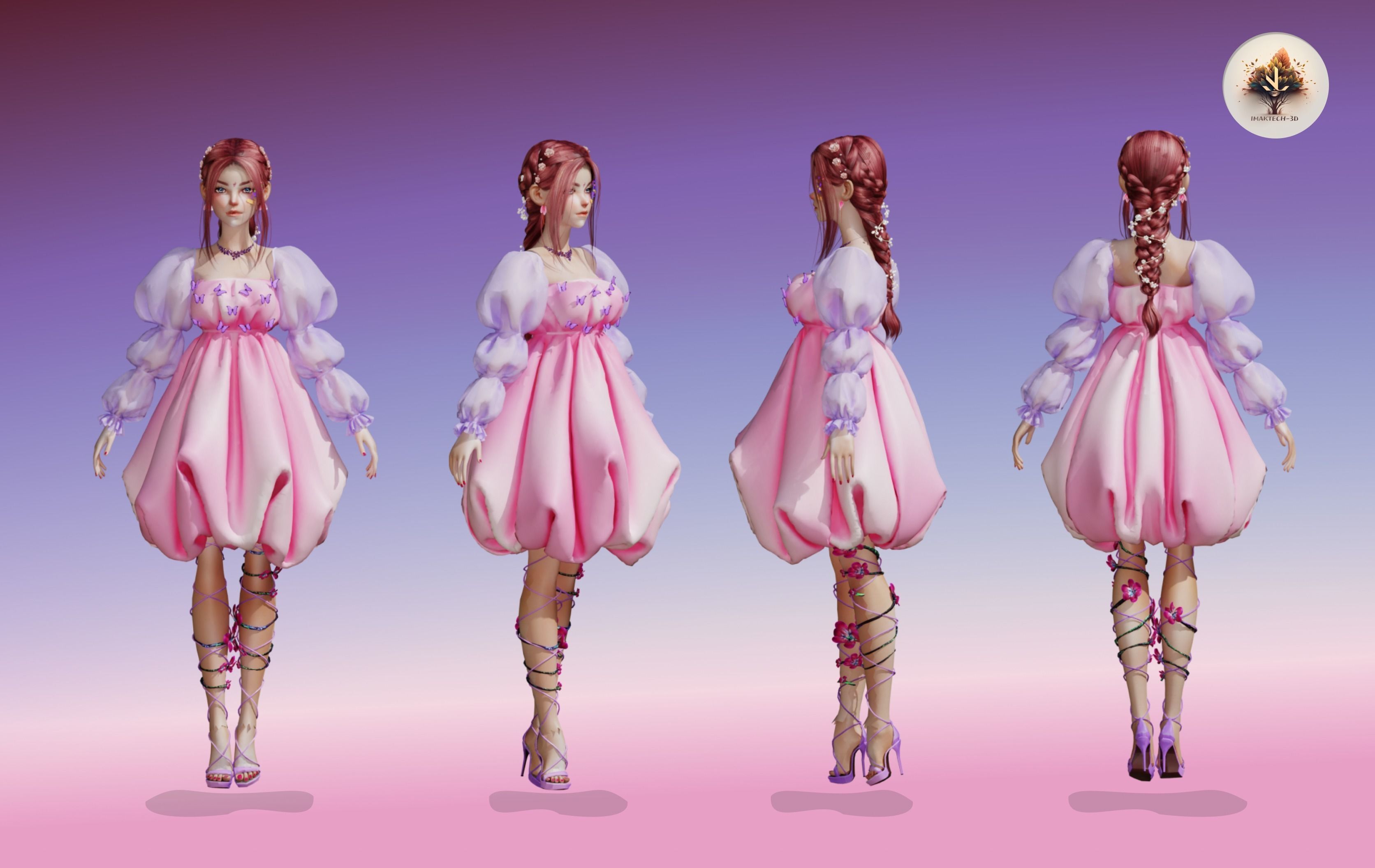 3D model Rigged and Animated Fairy Girl Perfect for High-Quality ...