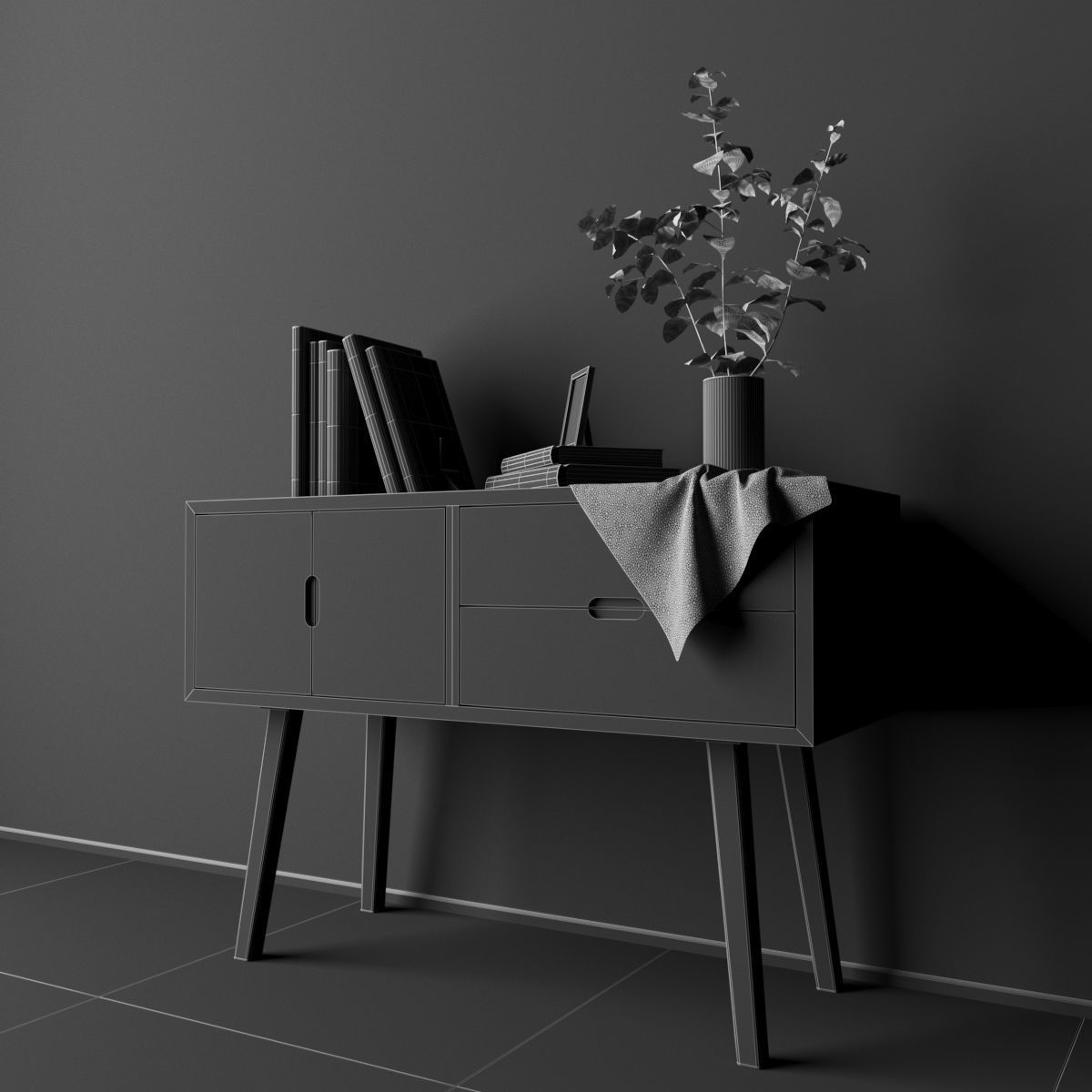 Chest Of Drawers HUBSCH 3D model | CGTrader