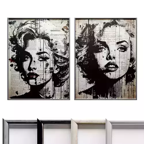 3D model Pictures 2 ball and two squares VR / AR / low-poly | CGTrader