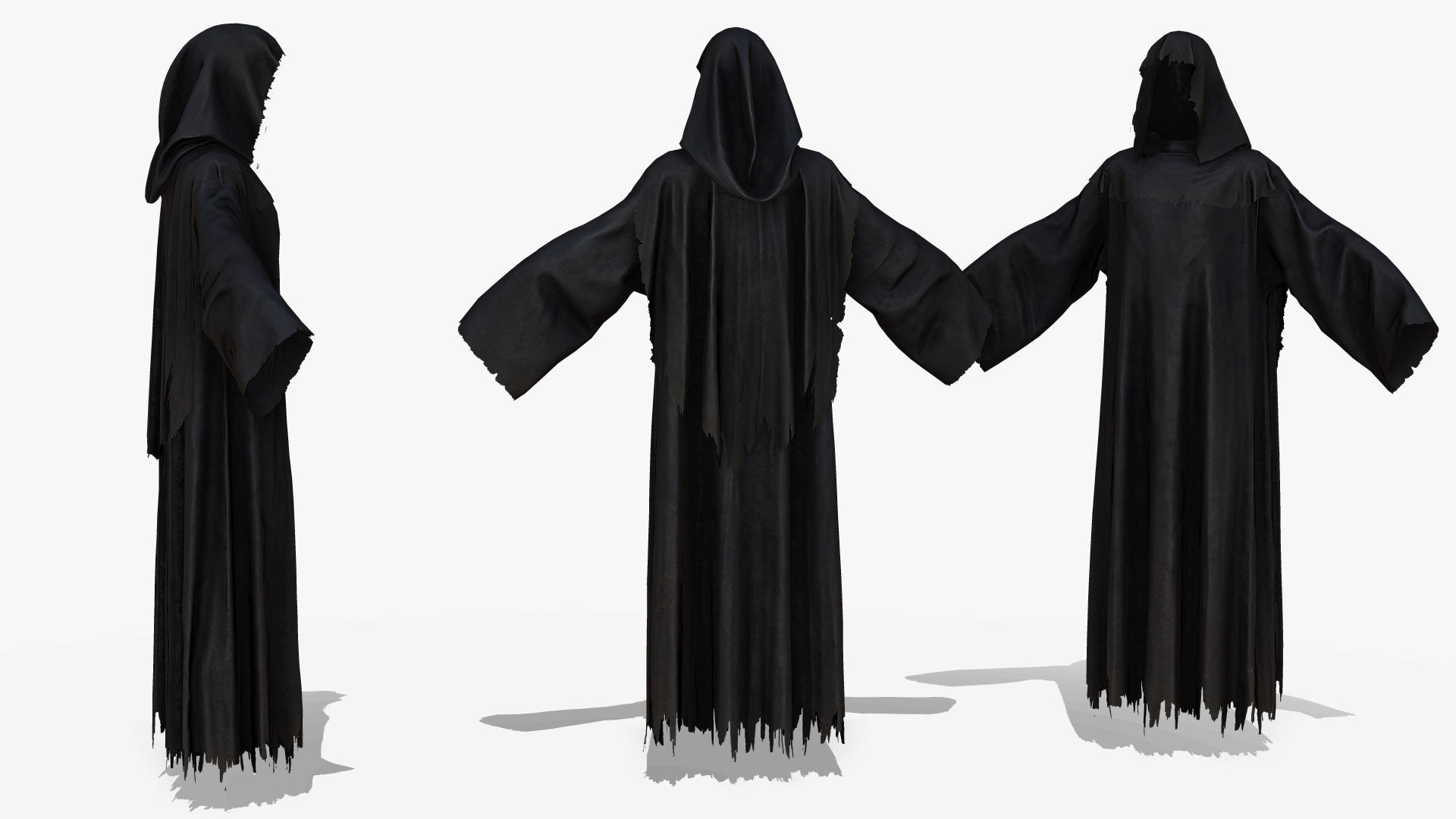 3D model Old Cloak dark VR / AR / low-poly | CGTrader