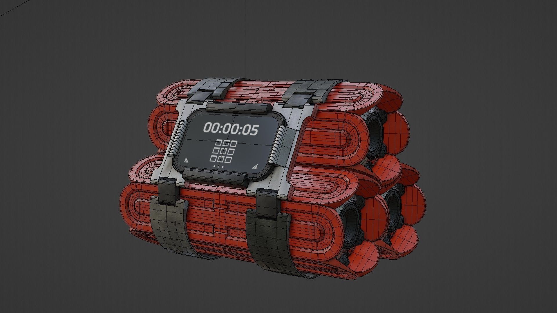 3D model Timebomb SciFi VR / AR / low-poly | CGTrader