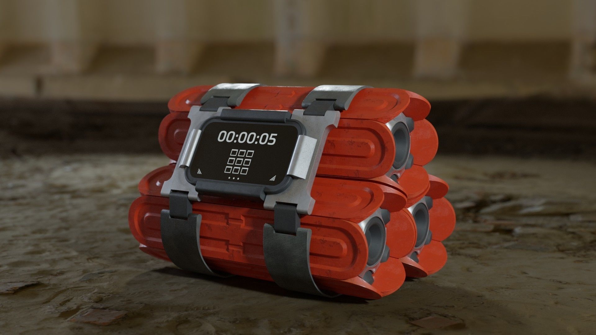 3D model Timebomb SciFi VR / AR / low-poly | CGTrader